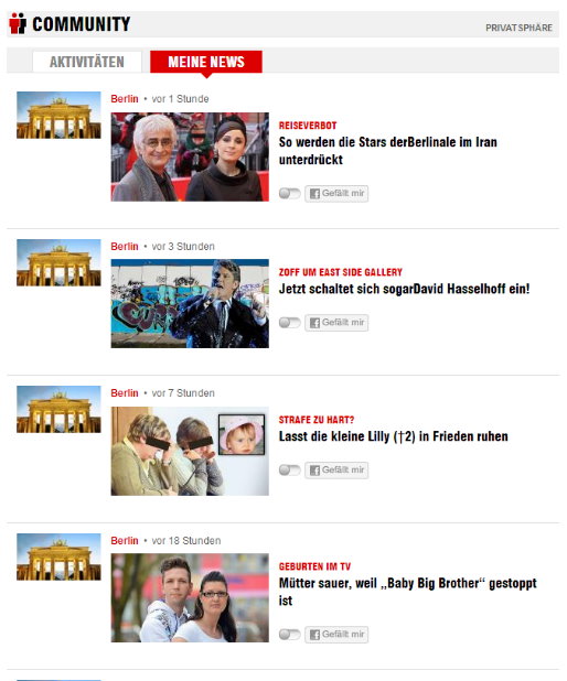 FOLGEN! BILD.de erfindet neue Funktion für personalisierte News